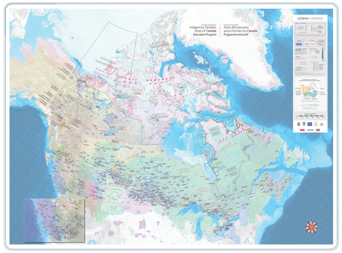 Indigenous Peoples Atlas of Canada Poster Map – Canadian Geographic